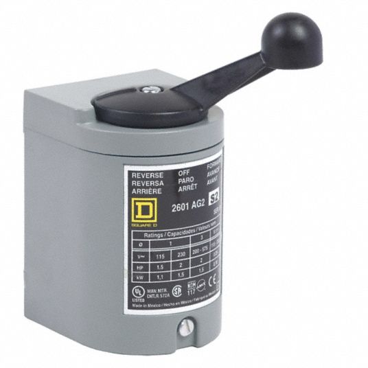 Drum Switch 600Vac 2Hp A +Options - Grainger