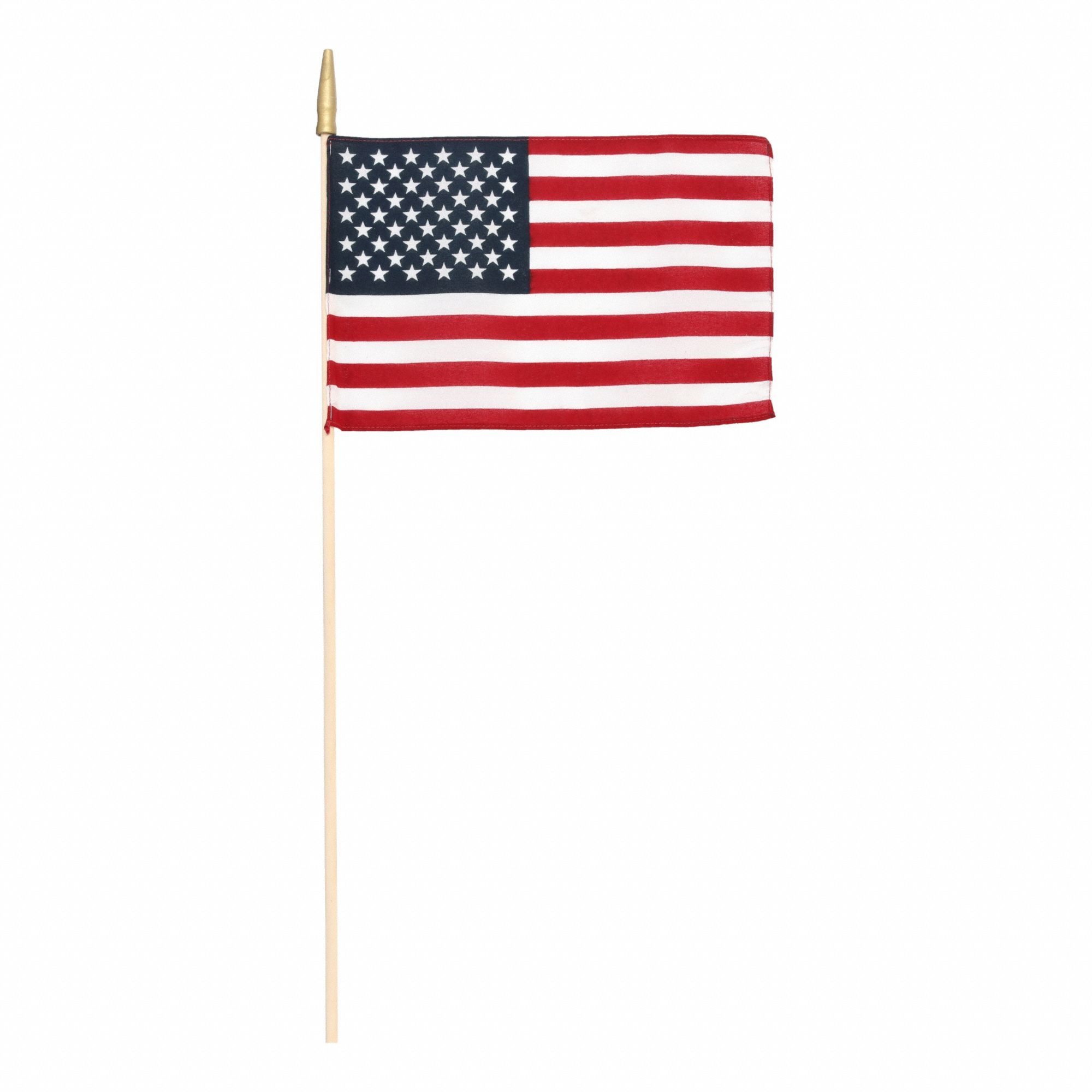 Indoor/Outdoor, 8 in Overall Ht, US Handheld Flag - 48PD40|3874 - Grainger