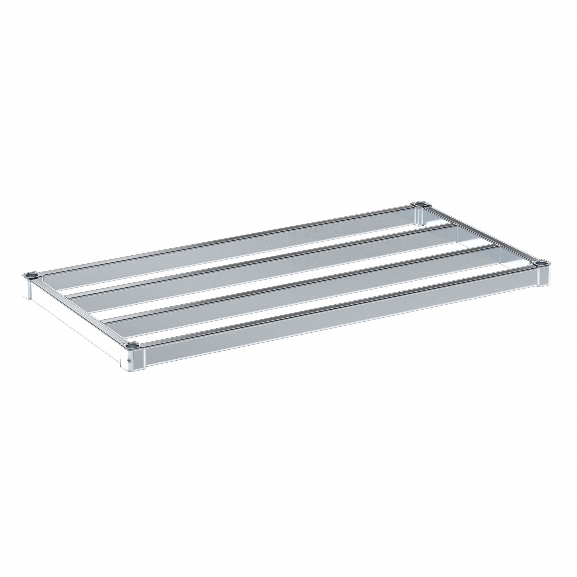 NEW AGE INDUSTRIAL, 48 in x 24 in, Ventilated Shelf, Shelf - 48PF68 ...