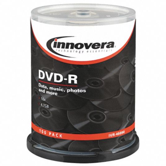 IMATION, Write Once, Silver, DVD-R Disc - 48PR07|IVR46890 - Grainger