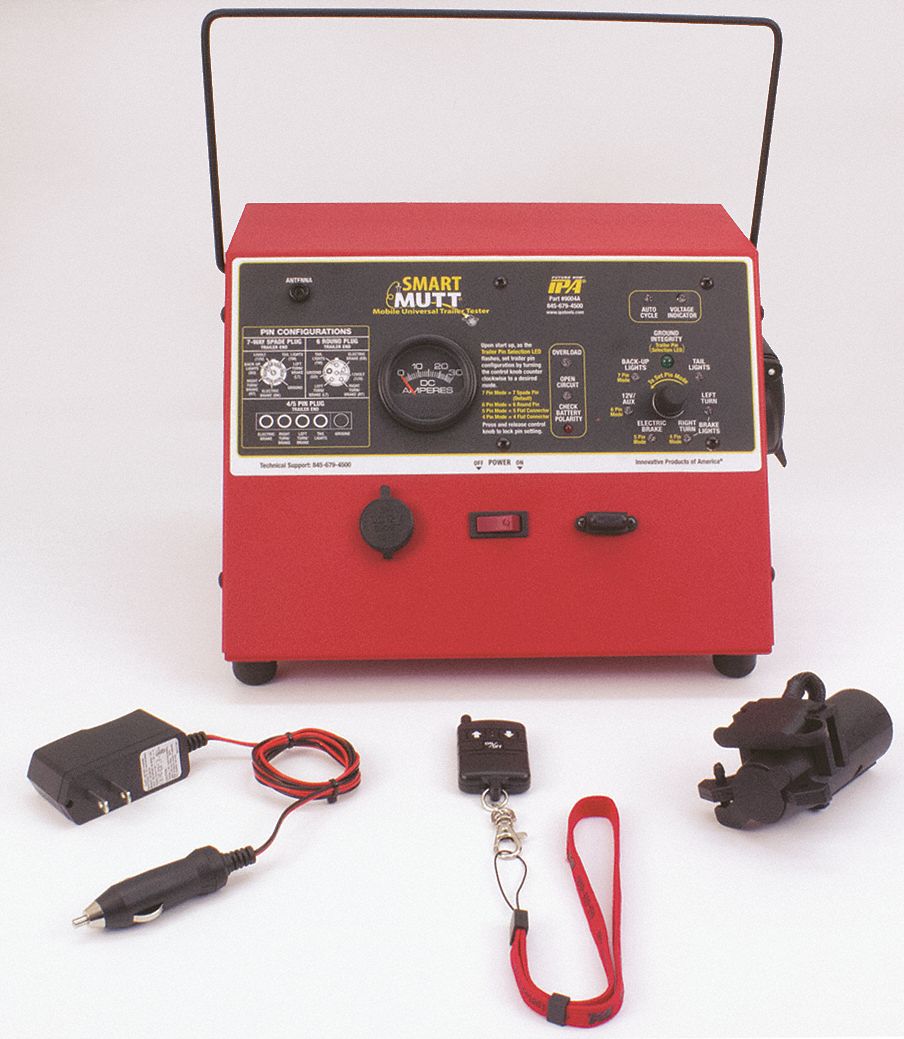 INNOVATIVE PRODUCTS OF AMERICA, 4 Pieces, Trailer Tester, Smart Mutt(R ...