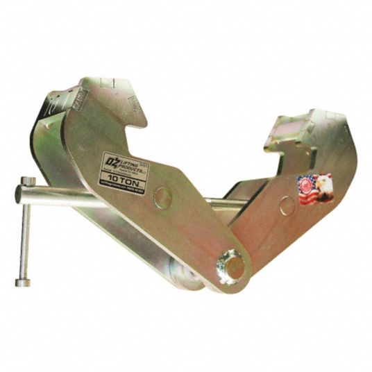 OZ LIFTING PRODUCTS, Beam Flange Clamp, Steel, Beam Lifting Clamp ...