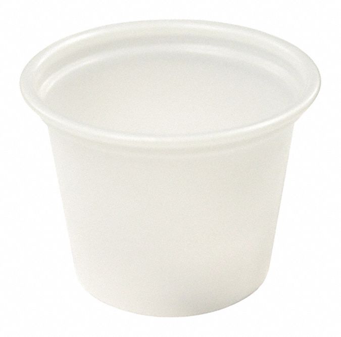 1 oz. Portion Cup, Translucent Plastic, 5000 PK - Grainger