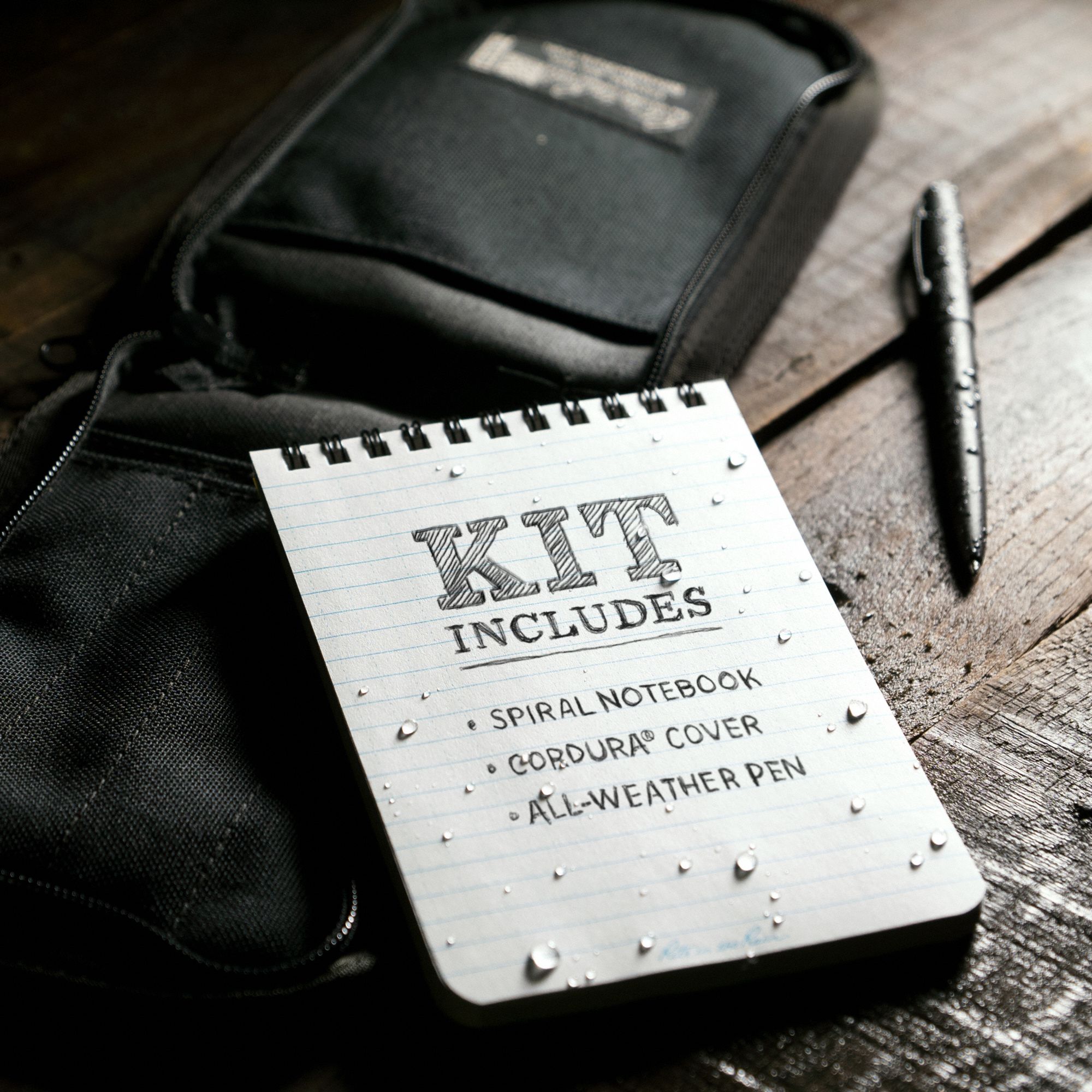 RITE IN THE RAIN All Weather Notebook Kit, Cover Color Yellow, Cover Material Polydura, Binding ...