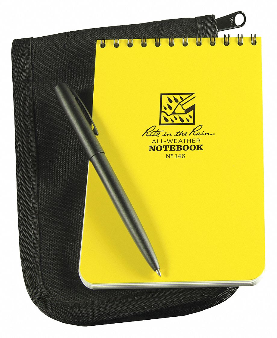 All Weather Notebook Kit, Cover Color Yellow, Cover Material Polydura ...