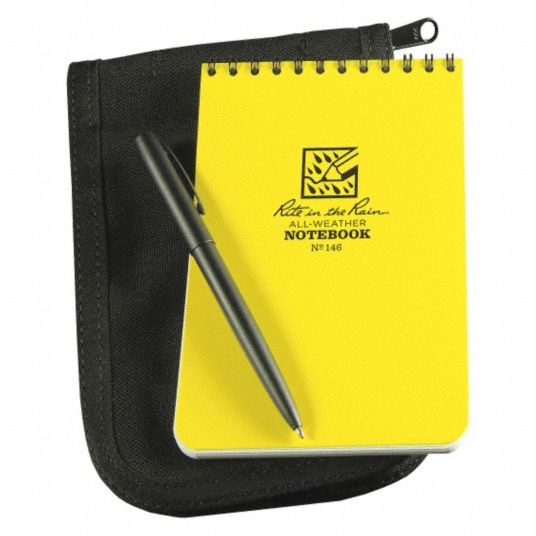 All Weather Notebook Kit, Cover Color Yellow, Cover Material Polydura ...