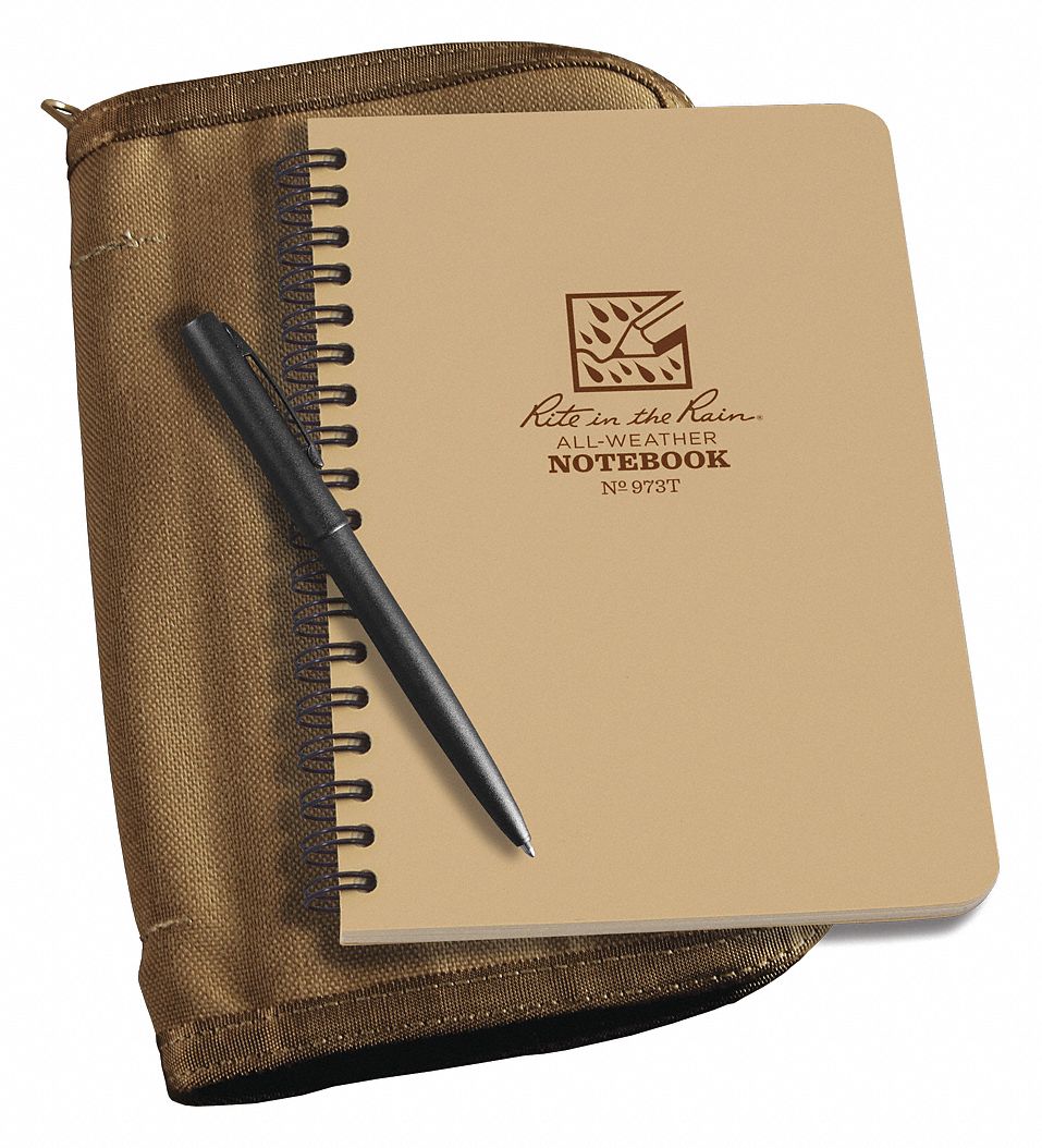 RITE IN THE RAIN, Tan, Polydura, All Weather Notebook Kit - 48RE35|973T ...