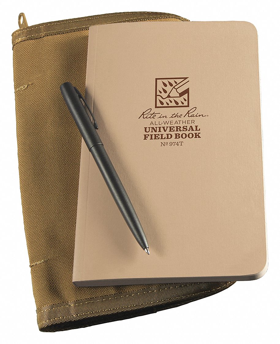 RITE IN THE RAIN, Tan, Field Flex, All Weather Notebook Kit - 48RE38 ...