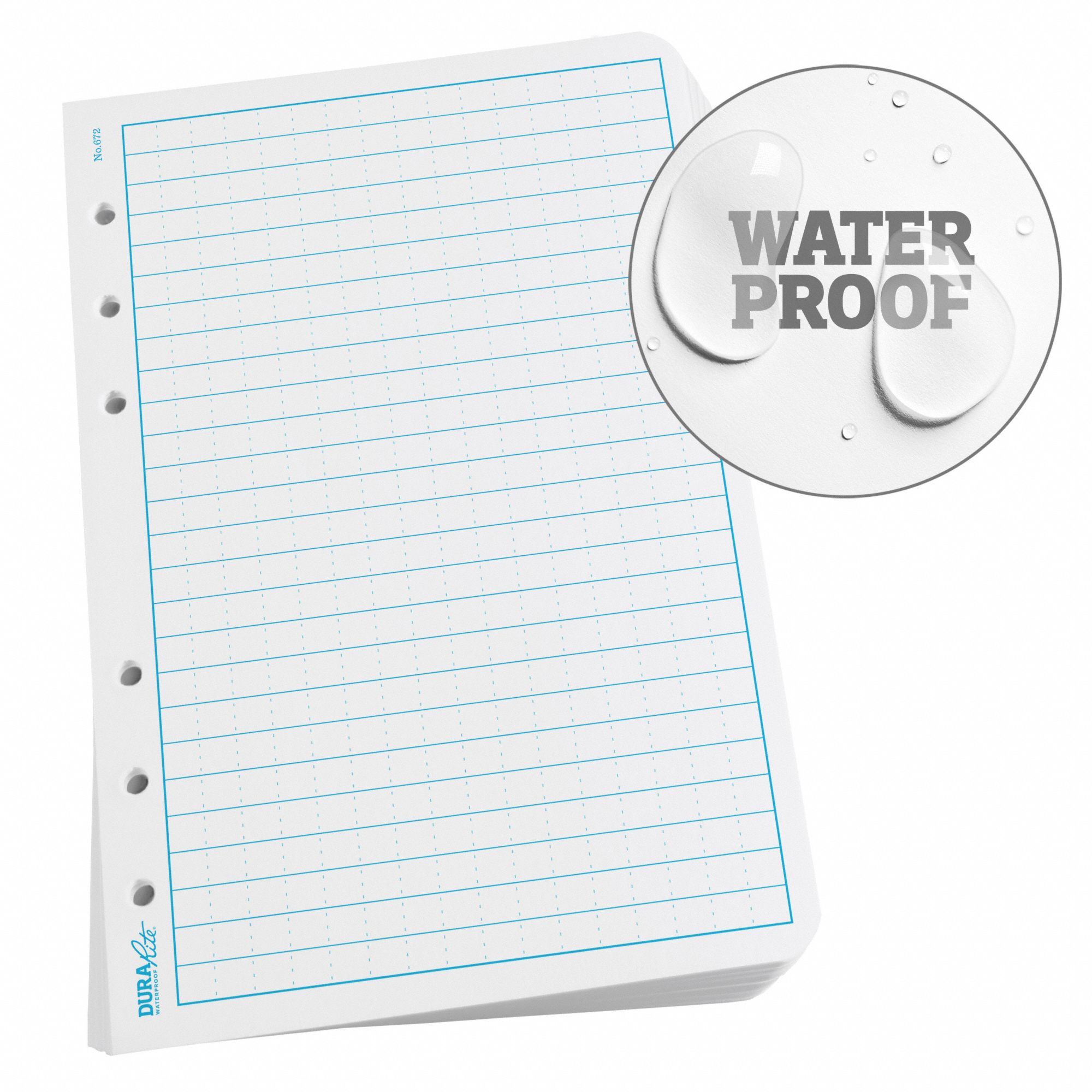 RITE IN THE RAIN Looseleaf Paper: 32 lb Paper Wt, 0% Recycled Content ...
