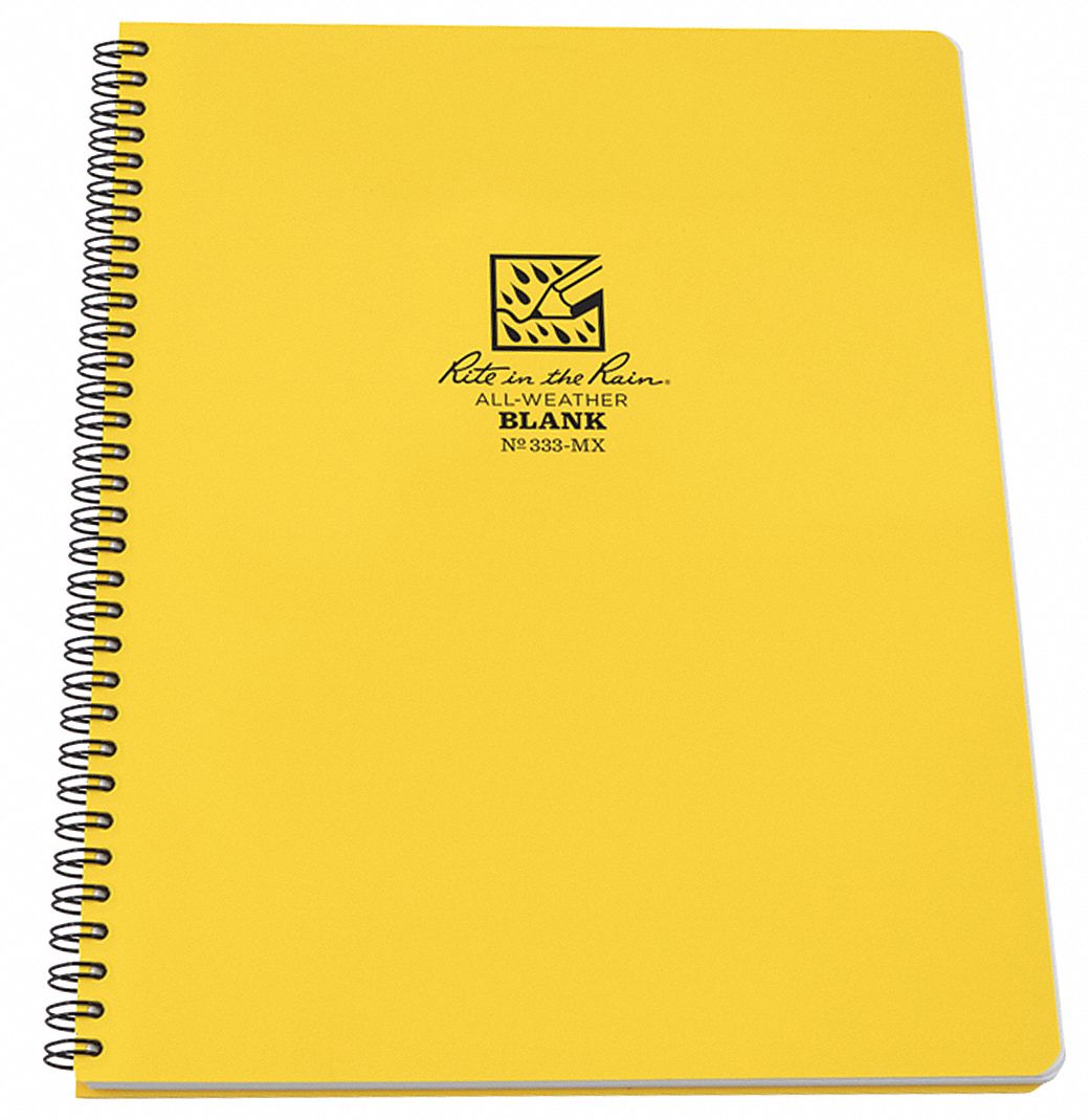 Maxi Notebook,42 Sheets,Yellow Cover - Grainger