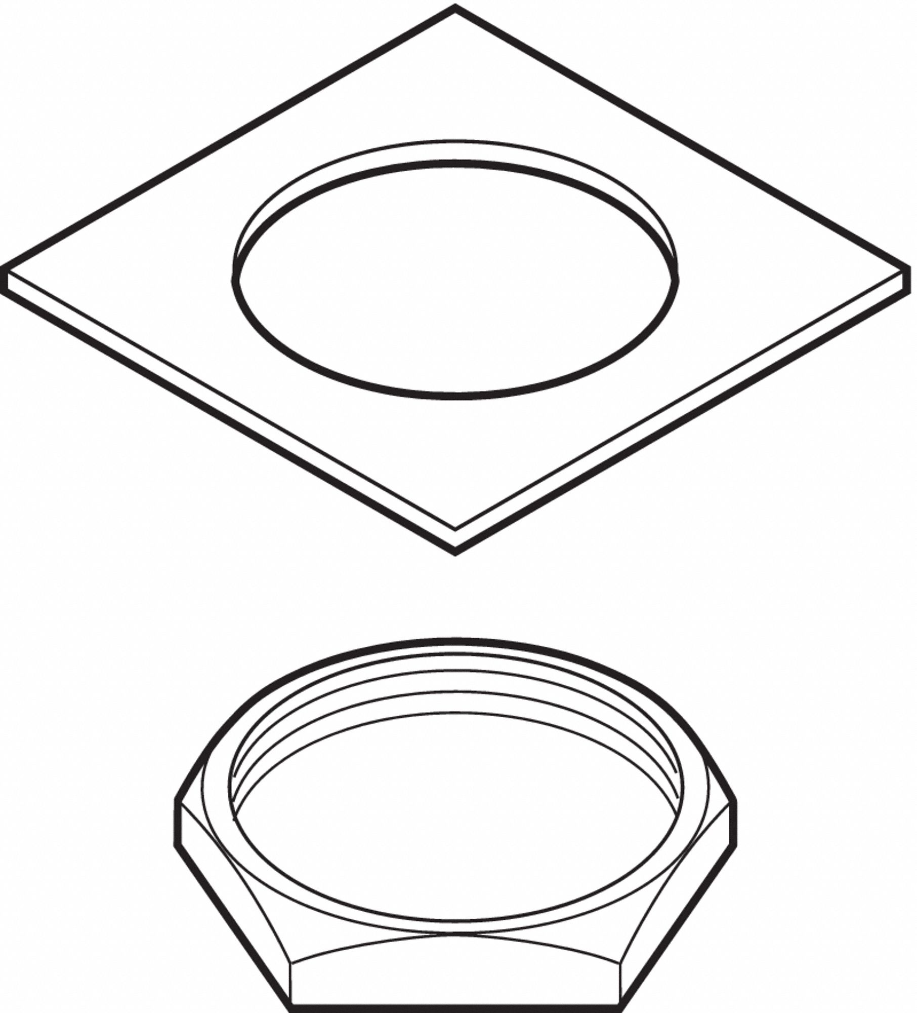 DELTA FAUCET COMPANY, Delta, Classic, Nut - 48RF08|RP6087 - Grainger