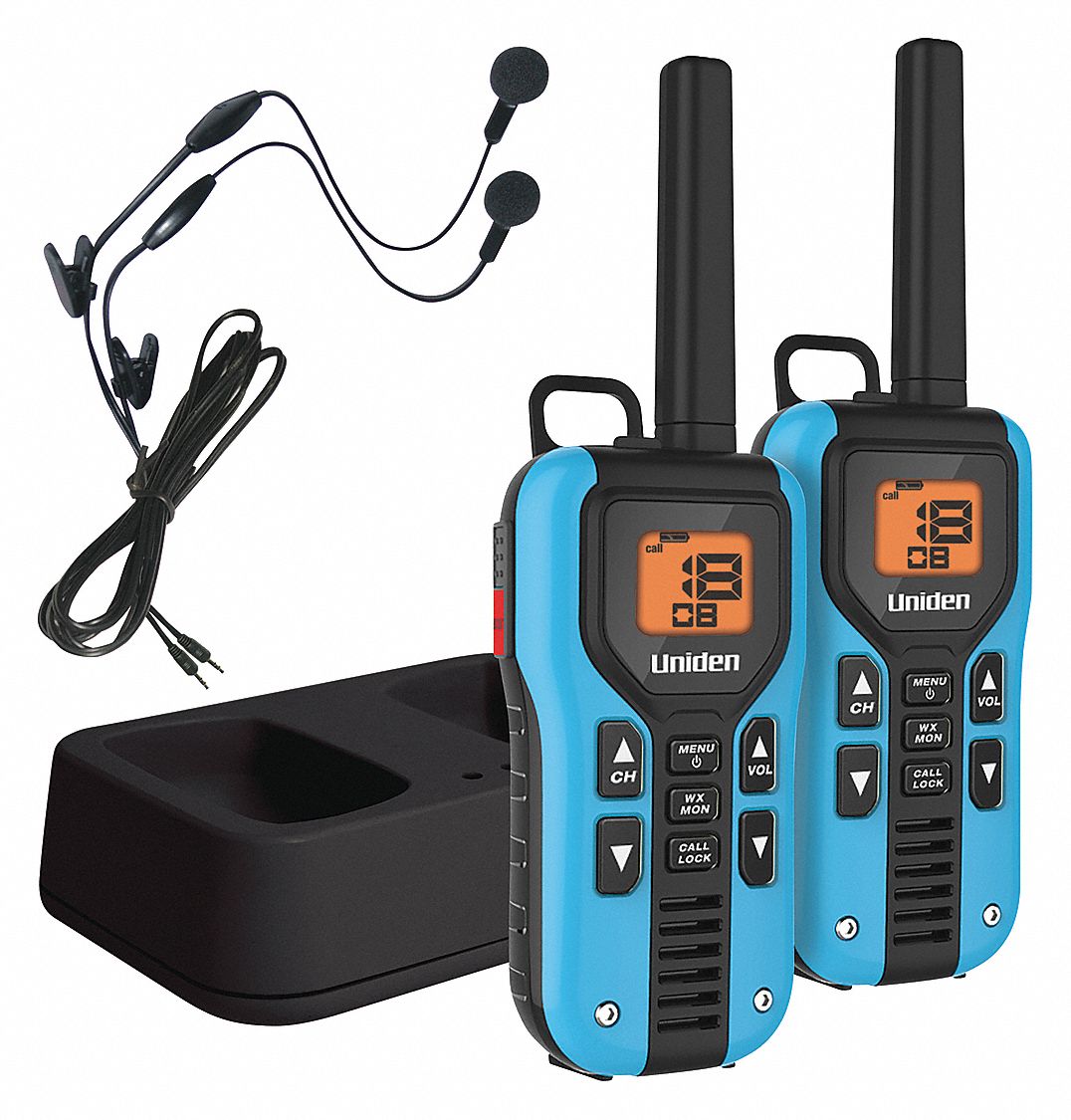 UNIDEN Handheld Portable Two Way Radios, UNIDEN GMR4055-2CKHS, 22, FRS ...