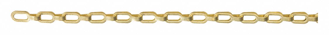 PEERLESS, Brass, 35 lb Working Load Limit, Plumber Chain - 48RR61 ...