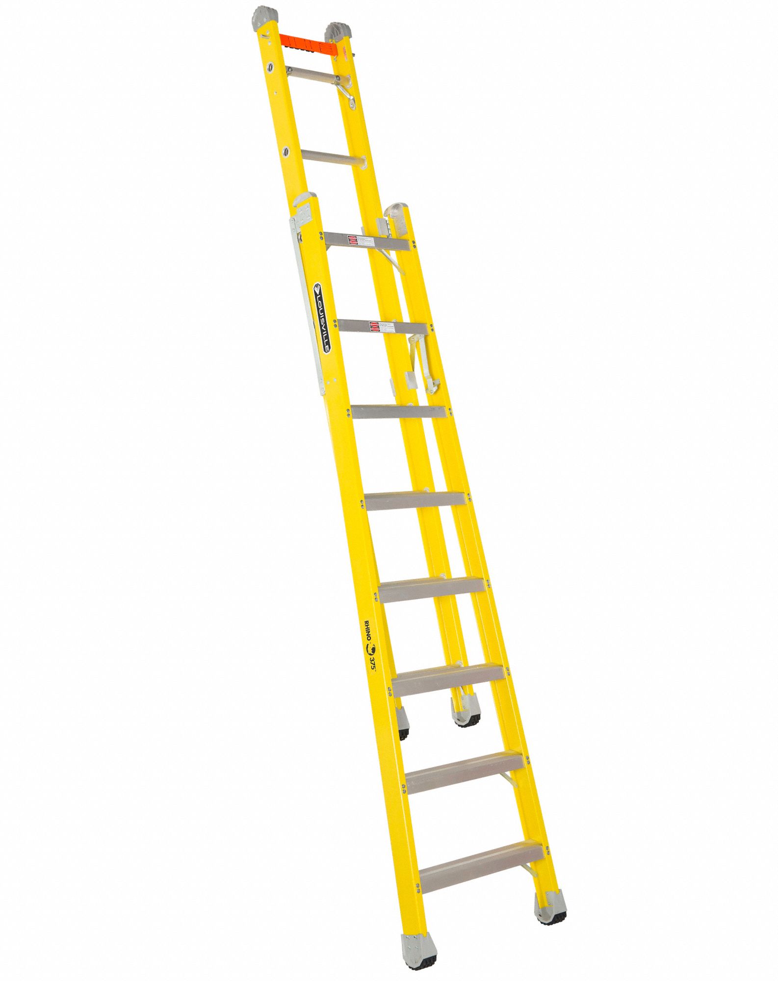 LOUISVILLE Multipurpose Ladder: 13 ft Extended Ladder Ht, 8 ft, 375 lb ...
