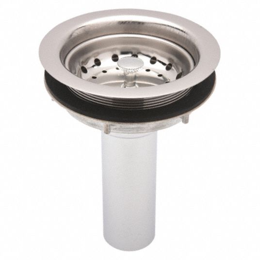 ZURN, Stainless Steel, Threaded, Drain - 48RX95|ZP100W-SS - Grainger