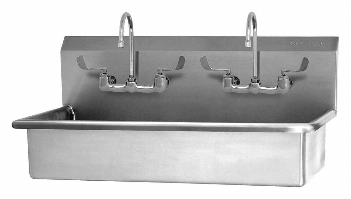 Stainless Steel Wash Station, With Faucet, Wall Mounting Type ...