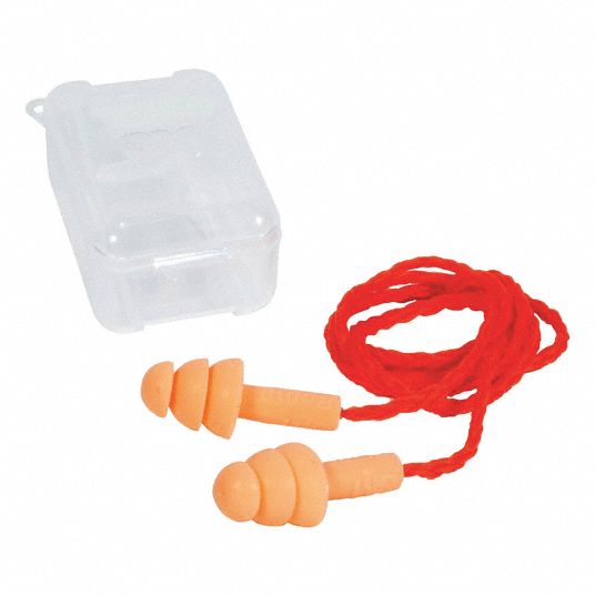 3M, Flanged, 24 dB NRR, Ear Plugs - 48TJ57|340-3002 - Grainger