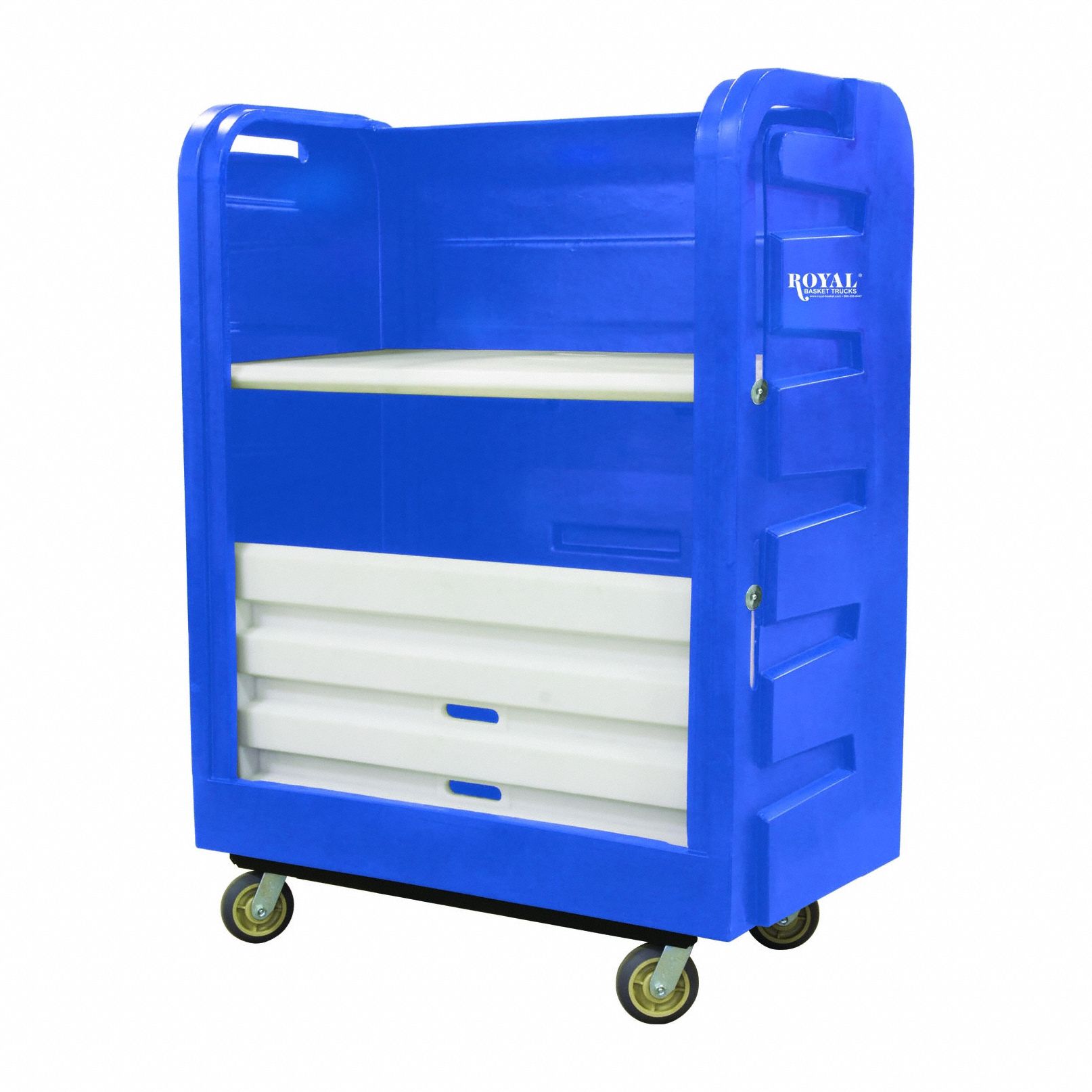 ROYAL BASKET TRUCKS, Blue, (4) Swivel, Linen Cart - 824JA6|G48-BLX-TPA ...