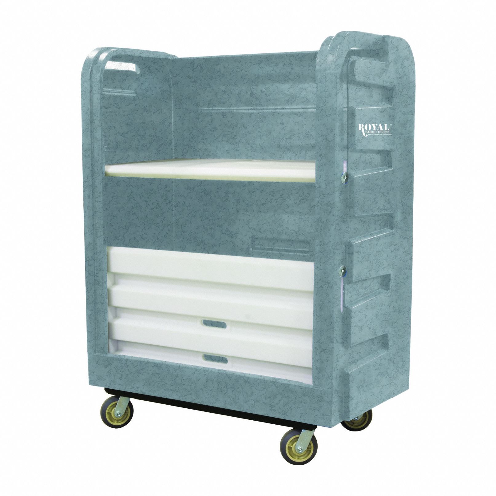 ROYAL BASKET TRUCKS, Granite Gray, (4) Swivel, Linen Cart - 824JA9|G48 ...