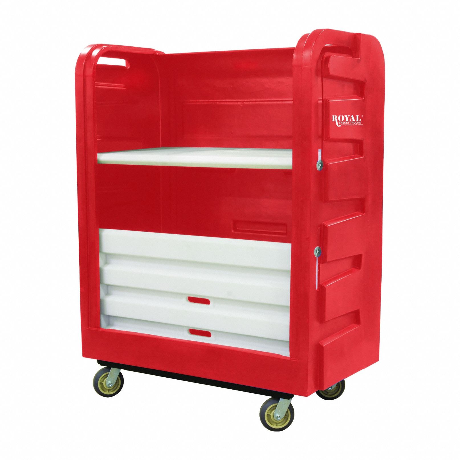 ROYAL BASKET TRUCKS, Red, (4) Swivel, Linen Cart - 824JC4|G48-RDX-TPA ...