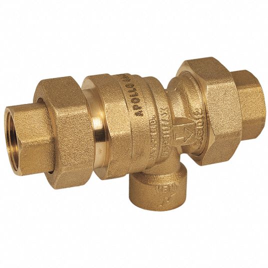 APOLLO Dual Check Valve w Atmosheric Vent: Dual with Vent Flow, Inline ...