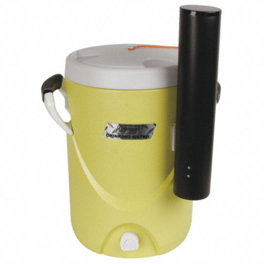 COLEMAN, Yellow, White, Beverage Dispenser - 48UH59|3000004064 - Grainger