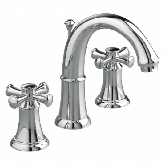 AMERICAN STANDARD, Portsmouth, Cast Brass, Mid Arc Bathroom Faucet ...