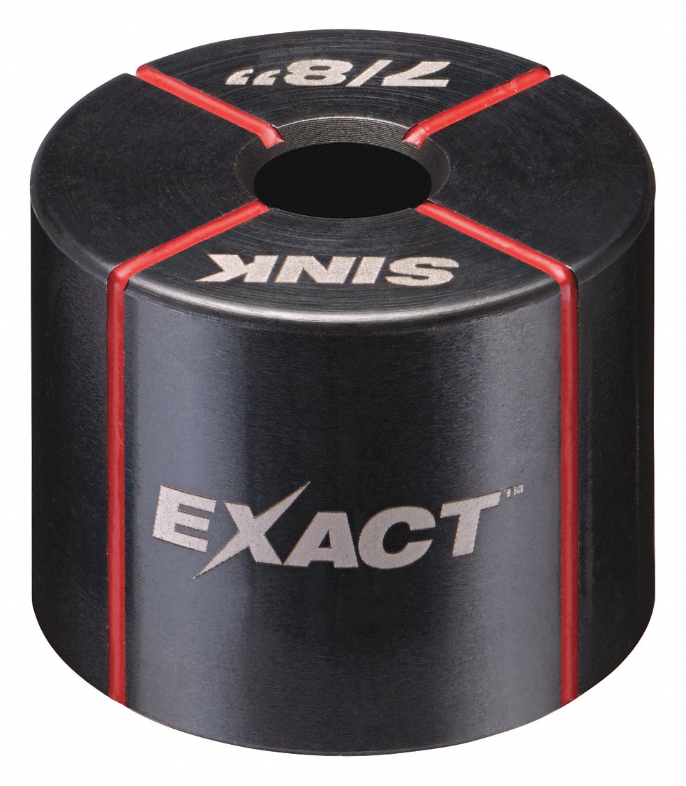 MILWAUKEE Knockout Die: 16 ga Sheet Metal Capacity (Steel), 7/8 in ...