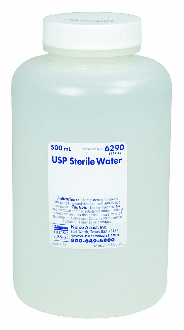 NURSE ASSIST, INC, Liquid Solution, Distilled Sterile Water, Topical ...