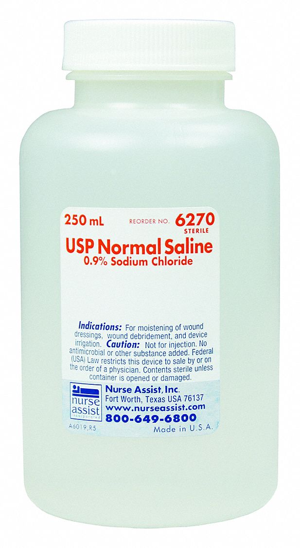 BAXTER Saline, Liquid Solution, Bottle, 1L - 3PWK4|BSCI050124 - Grainger