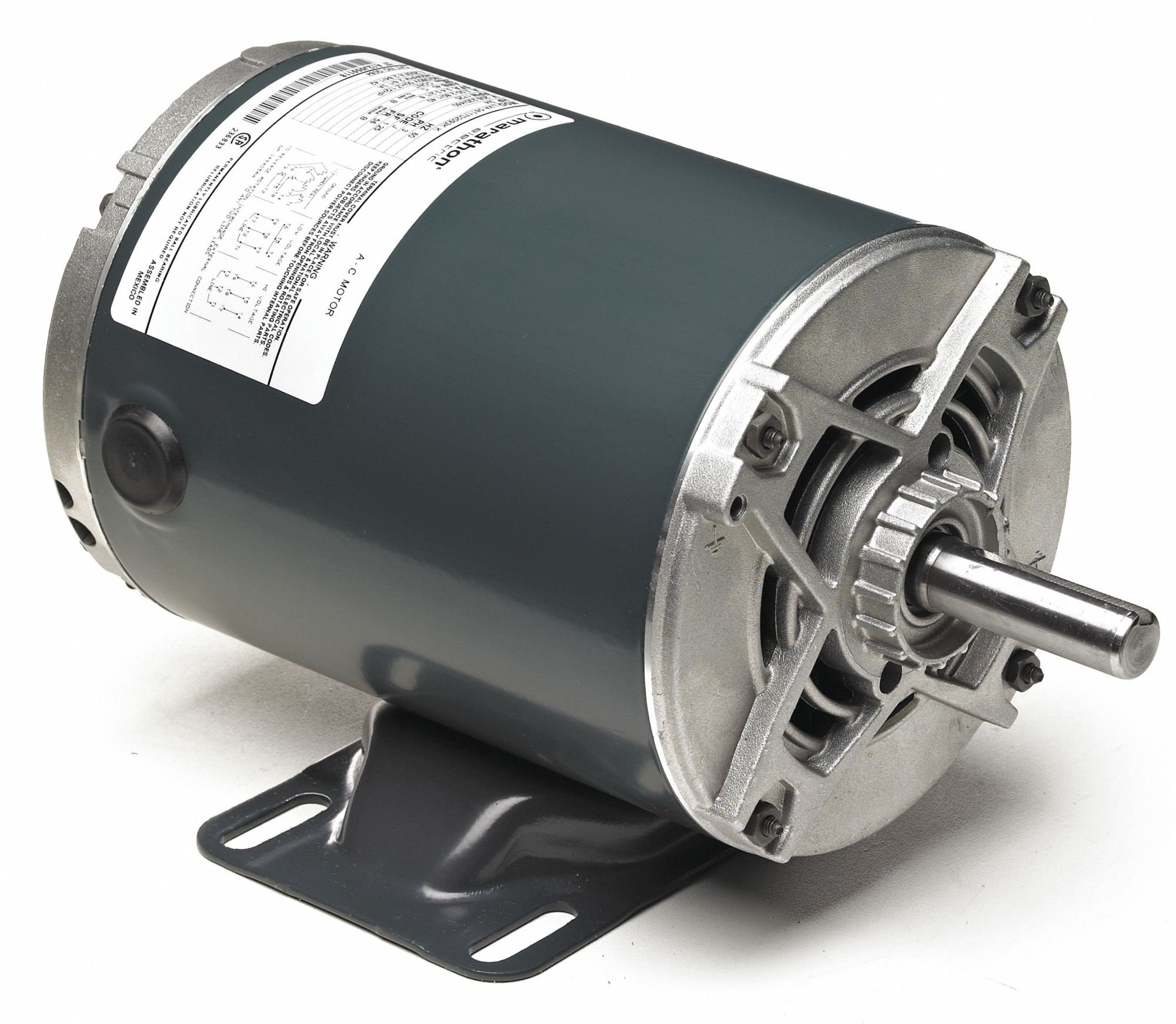 General Purpose Motor, 1-1/2 HP, 3-Phase, Nameplate RPM 1725, Voltage ...