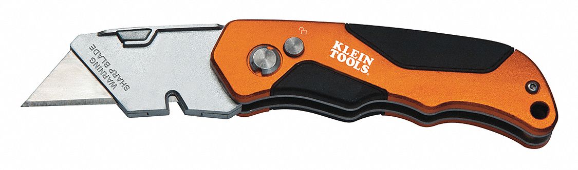KLEIN TOOLS, Steel, 1 Blades Included, Folding Utility Knife - 48UW51 ...