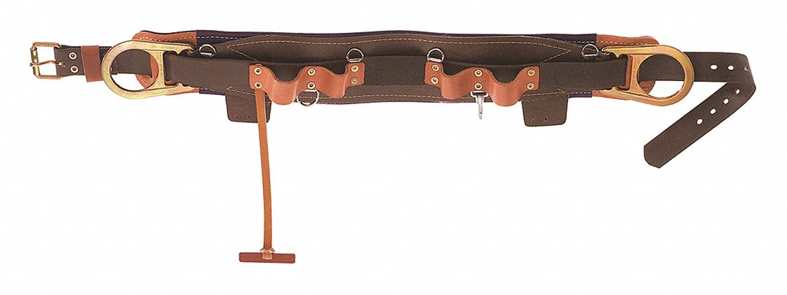 KLEIN TOOLS BODY BELT,TONGUE,STEEL,37" TO 45" - Lineworker Belts ...
