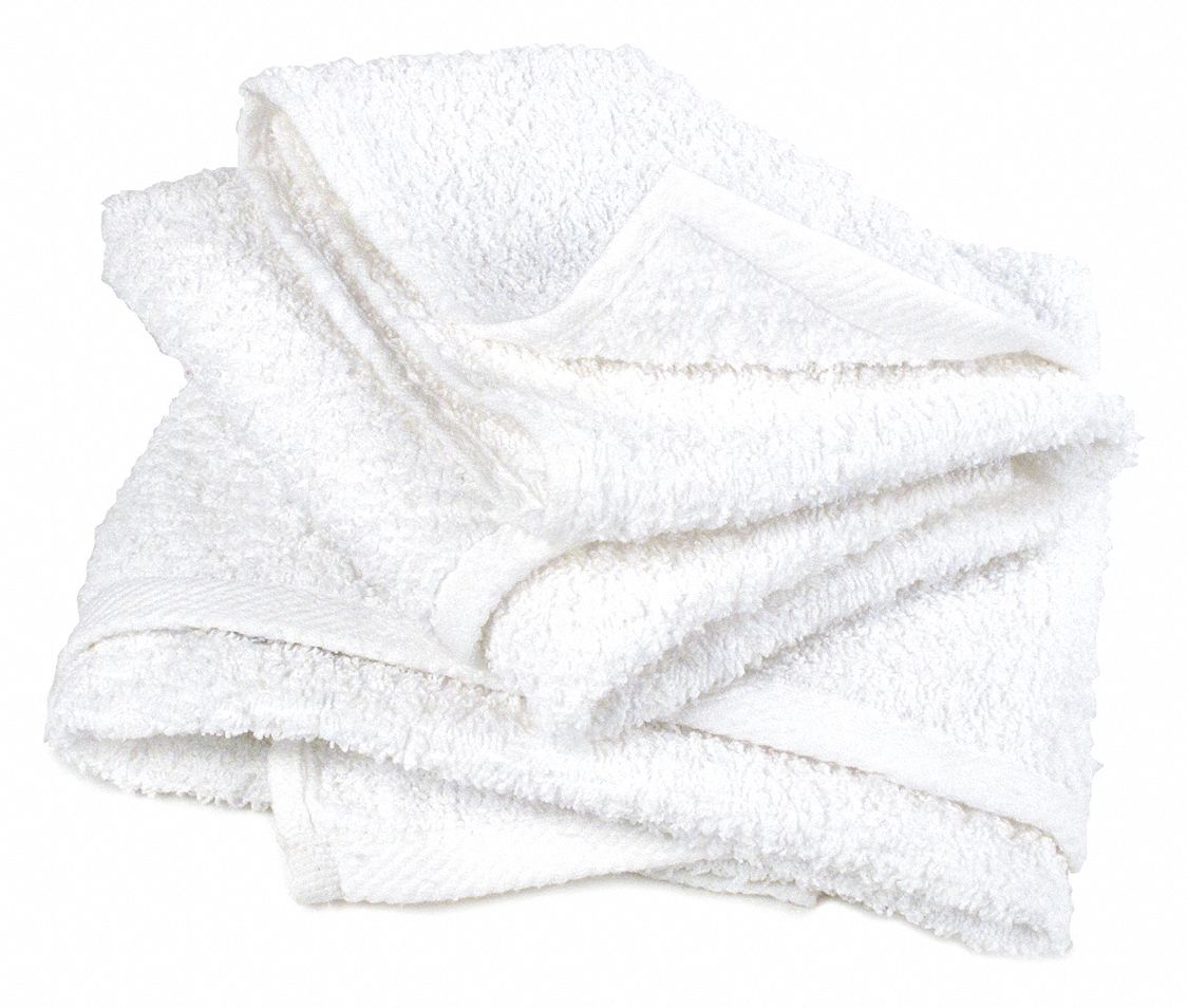 PROCLEAN BASICS, Terry Cloth, White, All-Purpose Terry Towels - 48UX73 ...