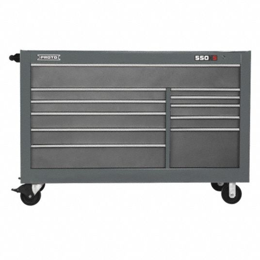 PROTO Rolling Cabinet, Number of Drawers 11 - 48UZ19|J556646-11DG ...