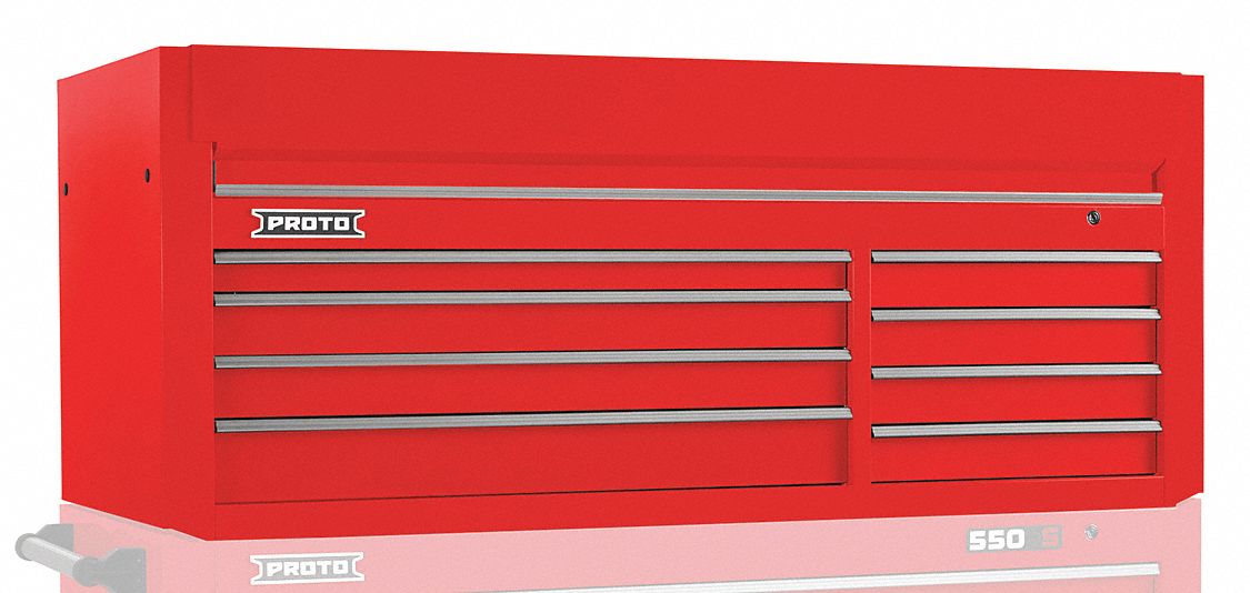PROTO, 8 Drawers, Heavy Duty, Top Chest - 48UZ24|J556627-8RD - Grainger