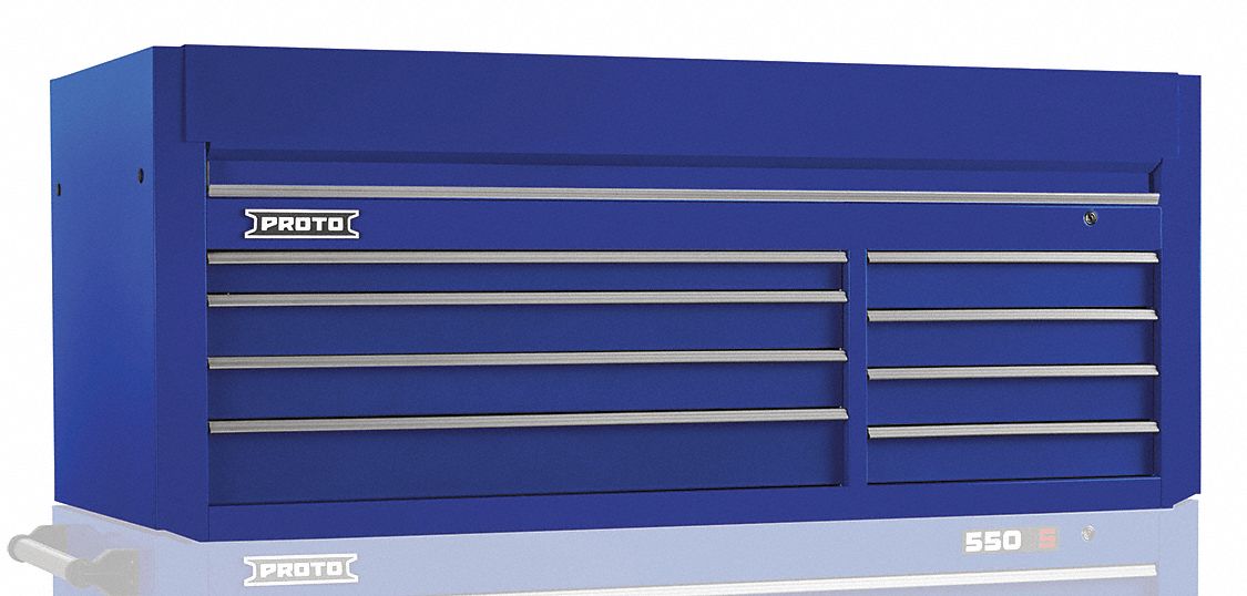 PROTO, 8 Drawers, Heavy Duty, Top Chest - 48UZ27|J556627-8BL - Grainger