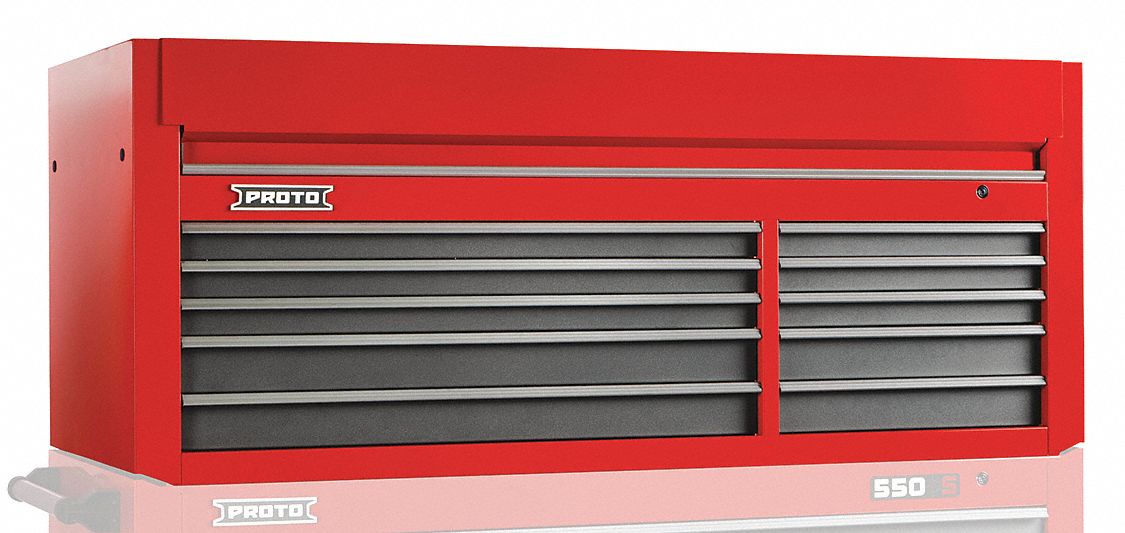 PROTO, 10 Drawers, Heavy Duty, Top Chest - 48UZ29|J556627-10SG - Grainger