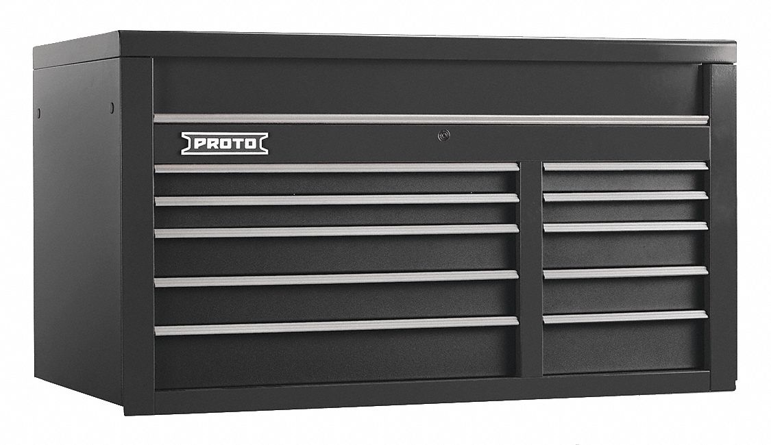PROTO, 10 Drawers, Heavy Duty, Top Chest - 48UZ98|J555027-10DB - Grainger