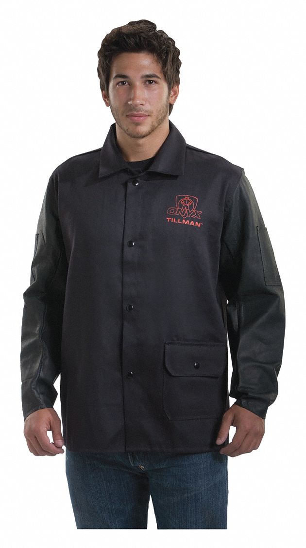 TILLMAN, Men's, Cotton with Cowhide Sleeves ( 9 oz ), Welding Jacket ...
