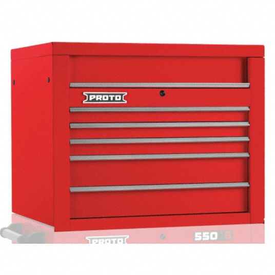 PROTO, 5 Drawers, Heavy Duty, Top Chest - 48VA27|J553427-5RD - Grainger