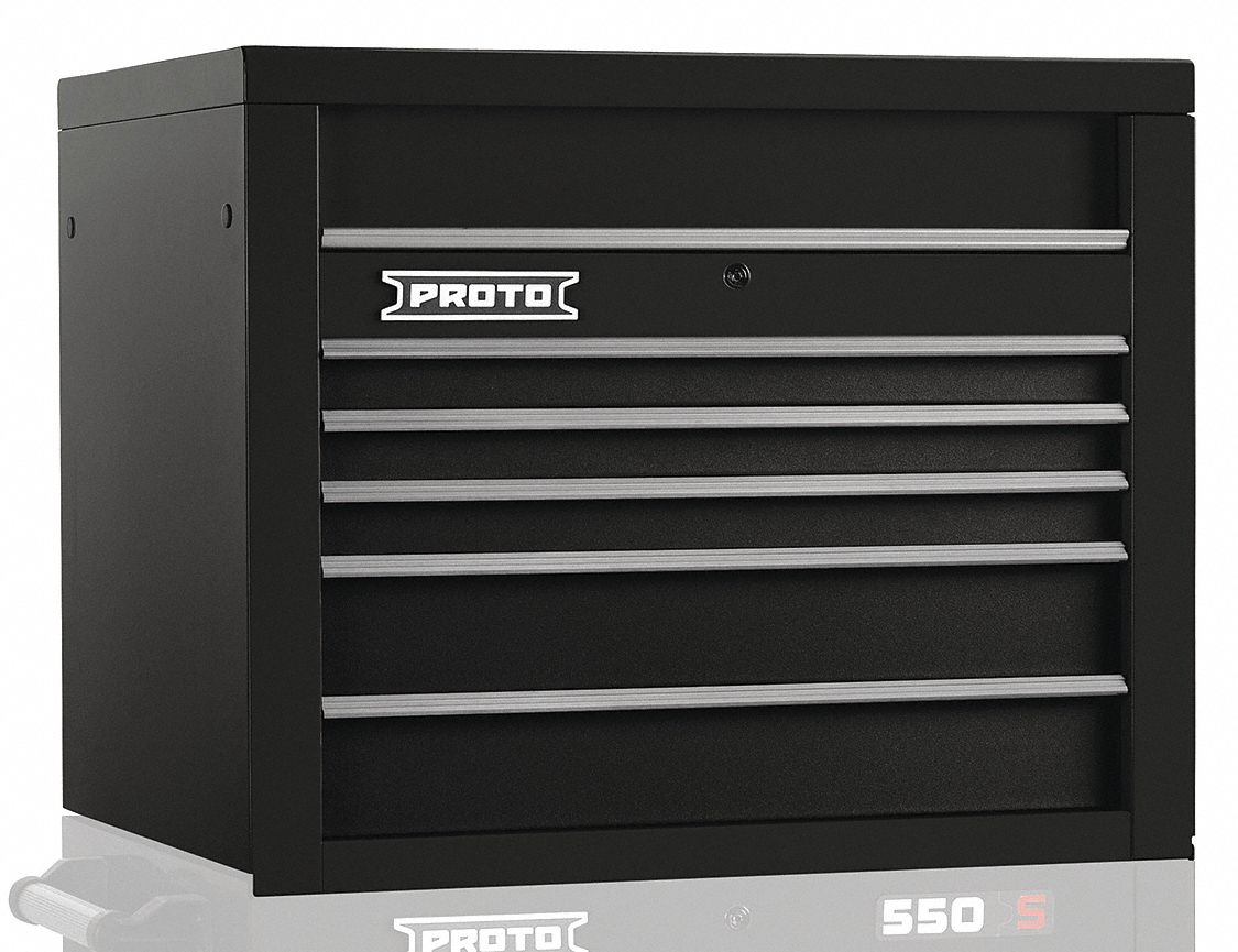 PROTO, 5 Drawers, Heavy Duty, Top Chest - 48VA31|J553427-5BK - Grainger