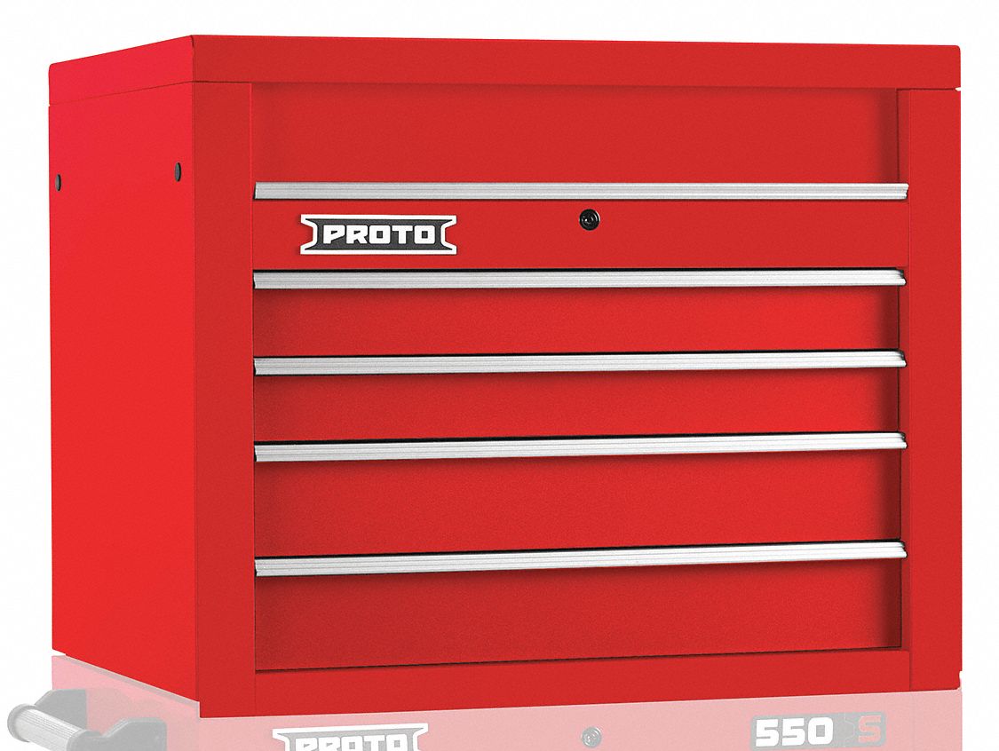PROTO, 4 Drawers, Heavy Duty, Top Chest - 48VA33|J553427-4RD - Grainger