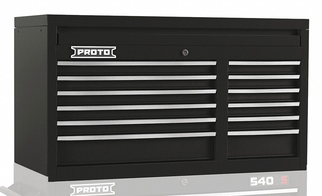 PROTO, Ball Bearing, Black, Top Chest - 48VA90|J544123-12BK - Grainger