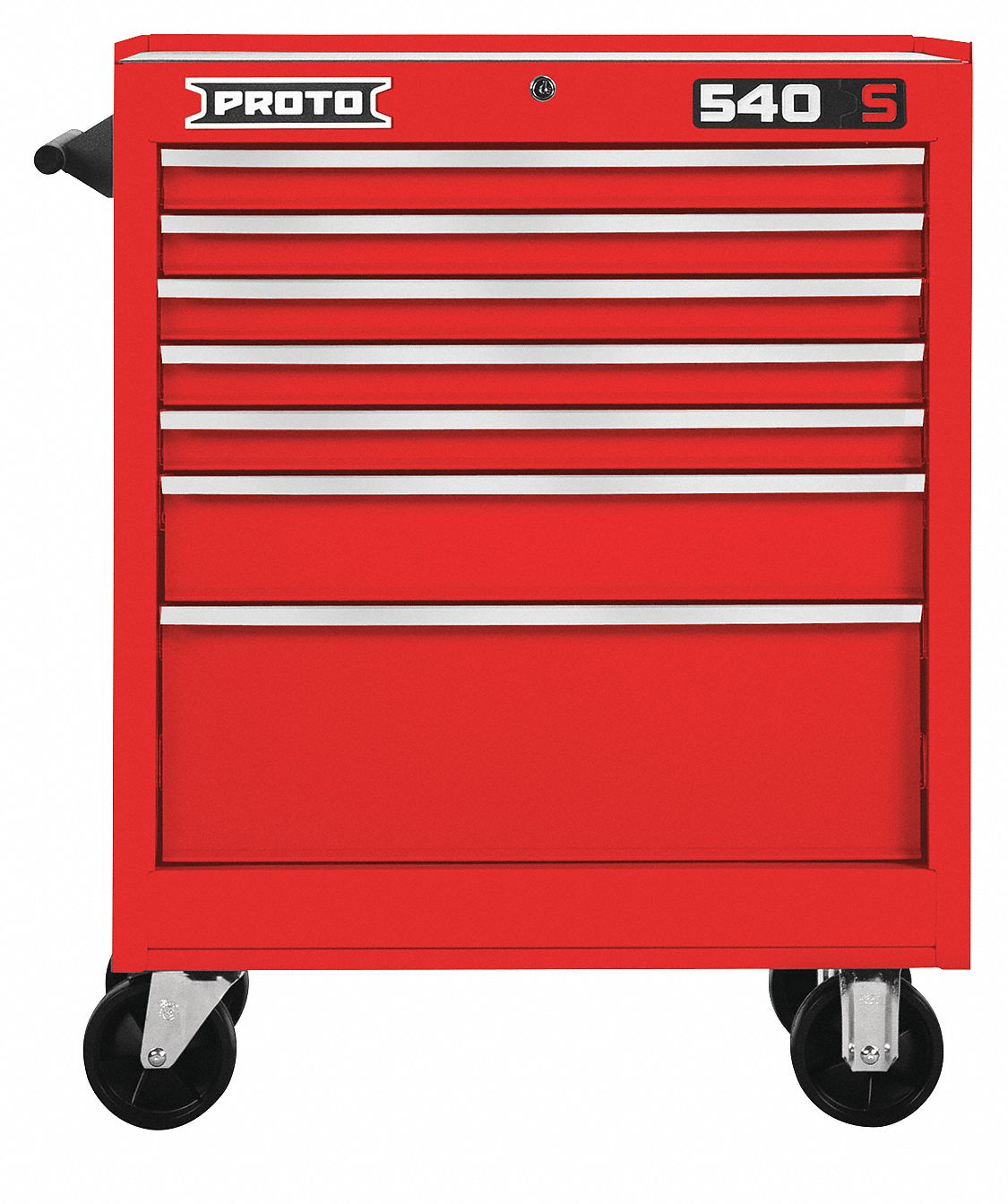 PROTO, Red / Red Drawer, 27 in W x 18 in D x 35 in H, Rolling Tool ...
