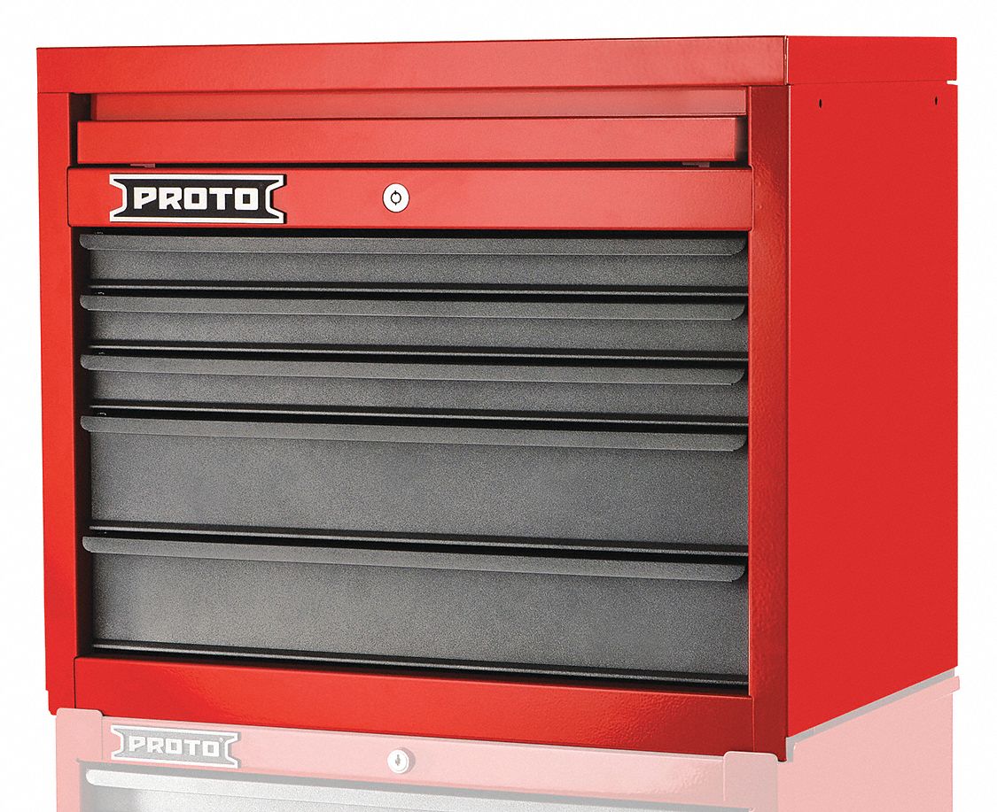 PROTO, 5 Drawers, Heavy Duty, Top Chest - 48VC70|J542719-5SG - Grainger