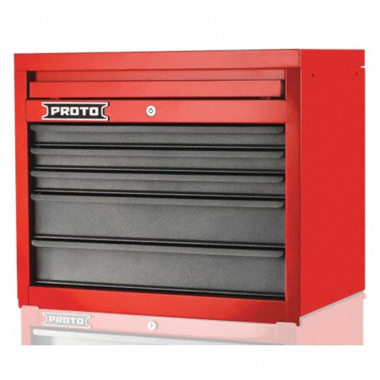 PROTO, 5 Drawers, Heavy Duty, Top Chest - 48VC70|J542719-5SG - Grainger