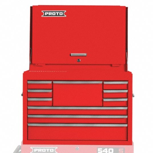 PROTO, 10 Drawers, Heavy Duty, Top Chest - 48VC83|J542719-10RD-D - Grainger