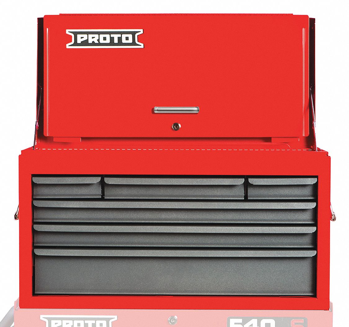 PROTO, 6 Drawers, Heavy Duty, Top Chest - 48VC88|J542715-6SG-D - Grainger