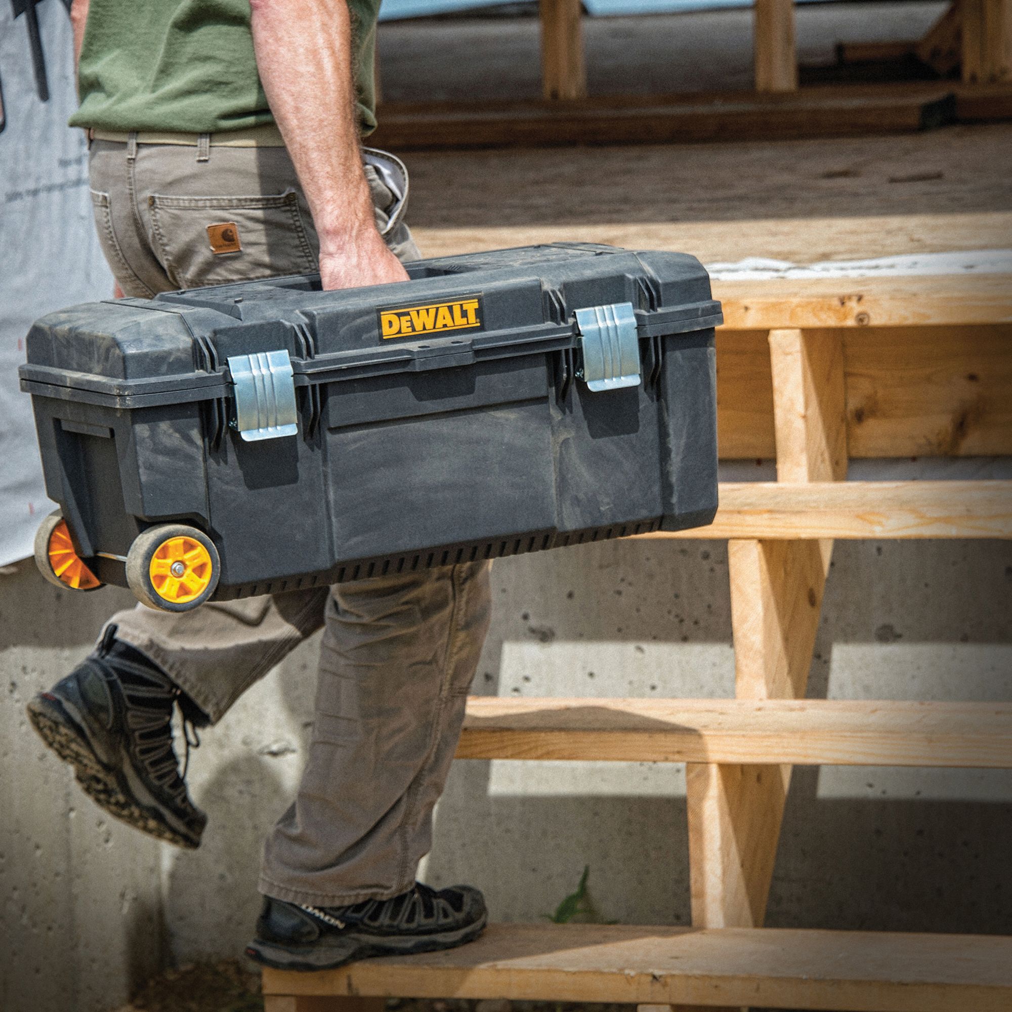 DEWALT Rolling Tool Box: 28 1/2 in Overall Wd, 12 5/8 in Overall Dp, 12 ...